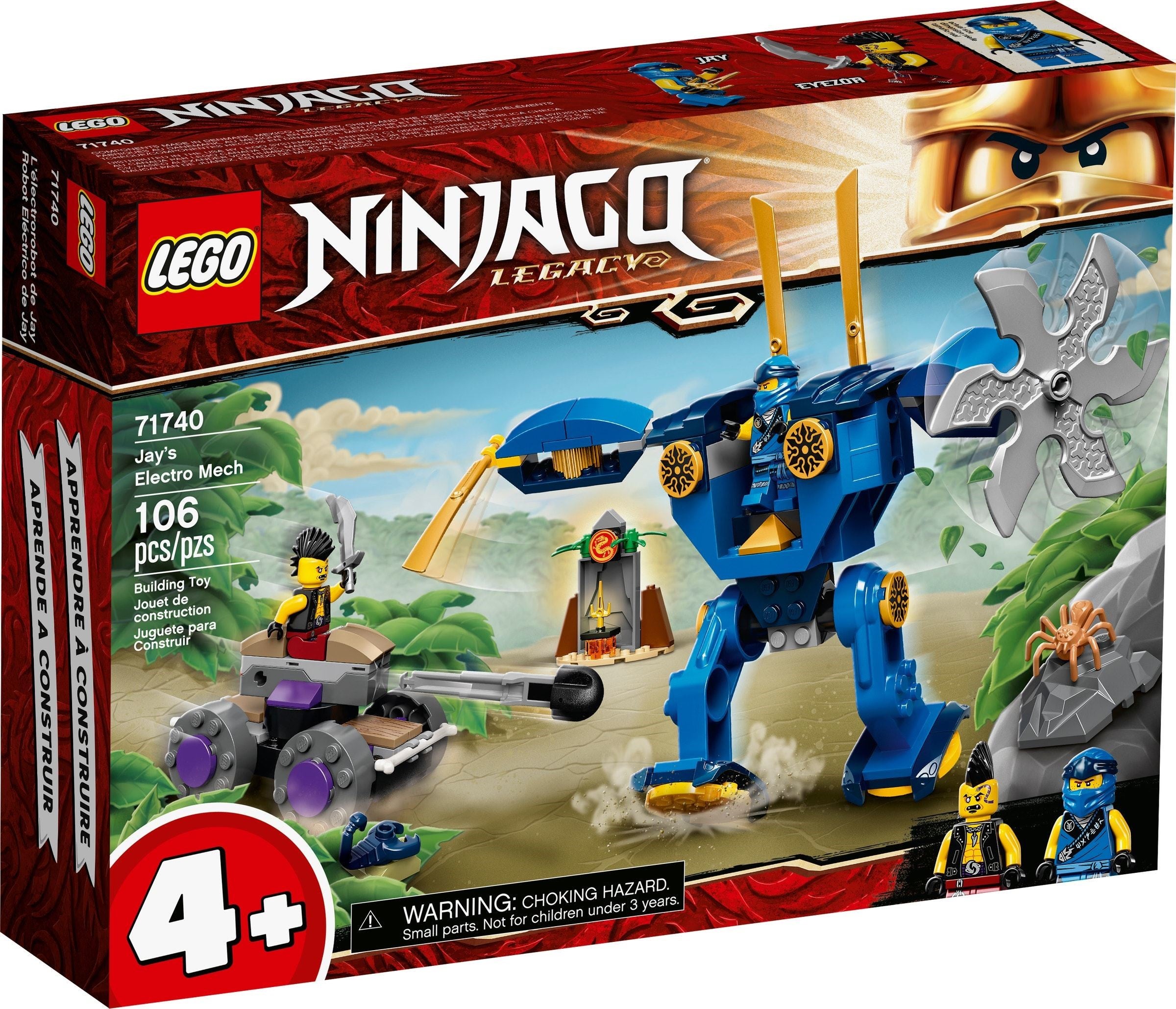 71740 Lego NINJAGO Jay's Electro Mech | JOHN'S BOX OF BRICKS