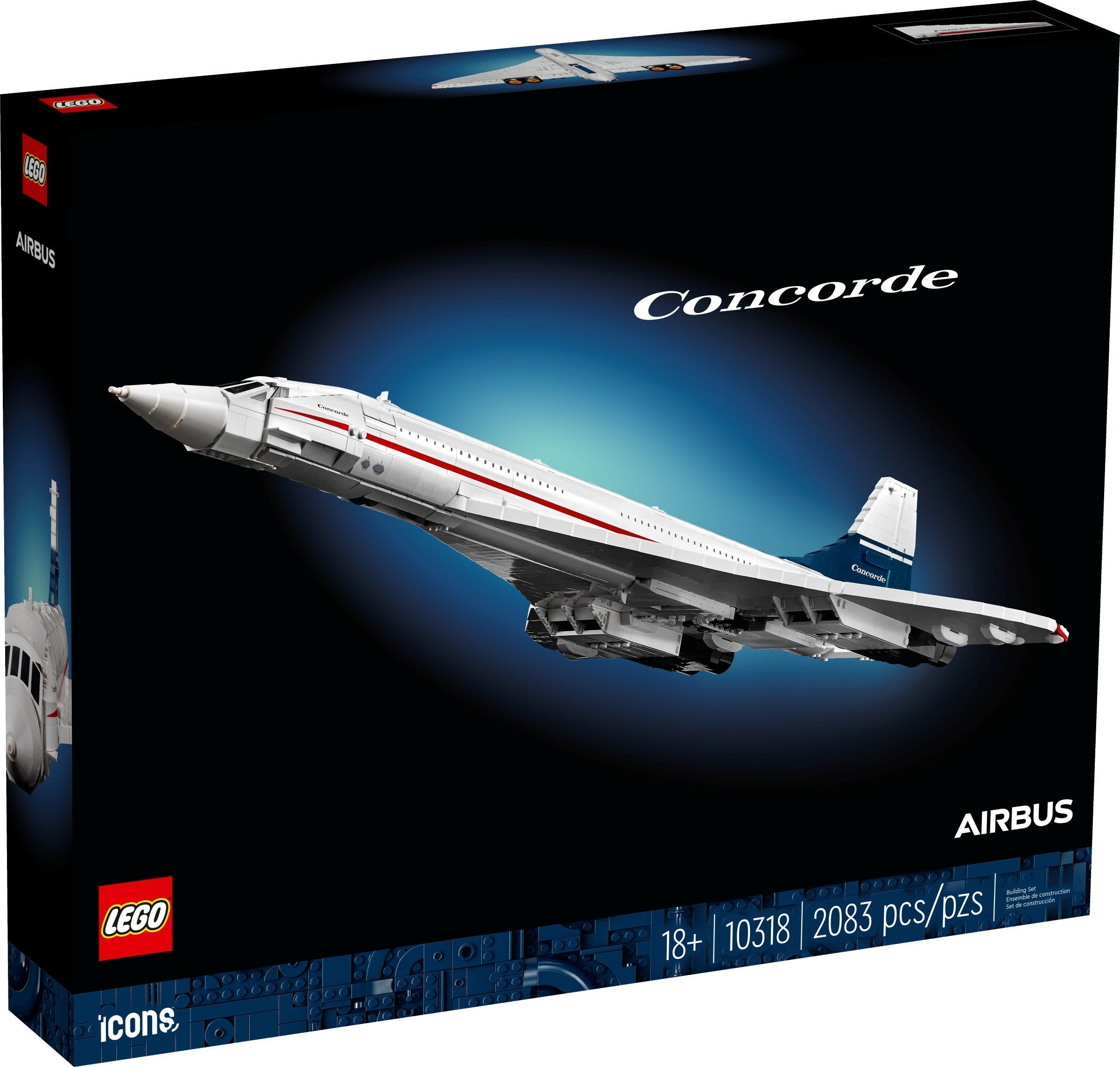 DL-10318 Damaged LEGO Icons Concorde | JOHN'S BOX OF BRICKS