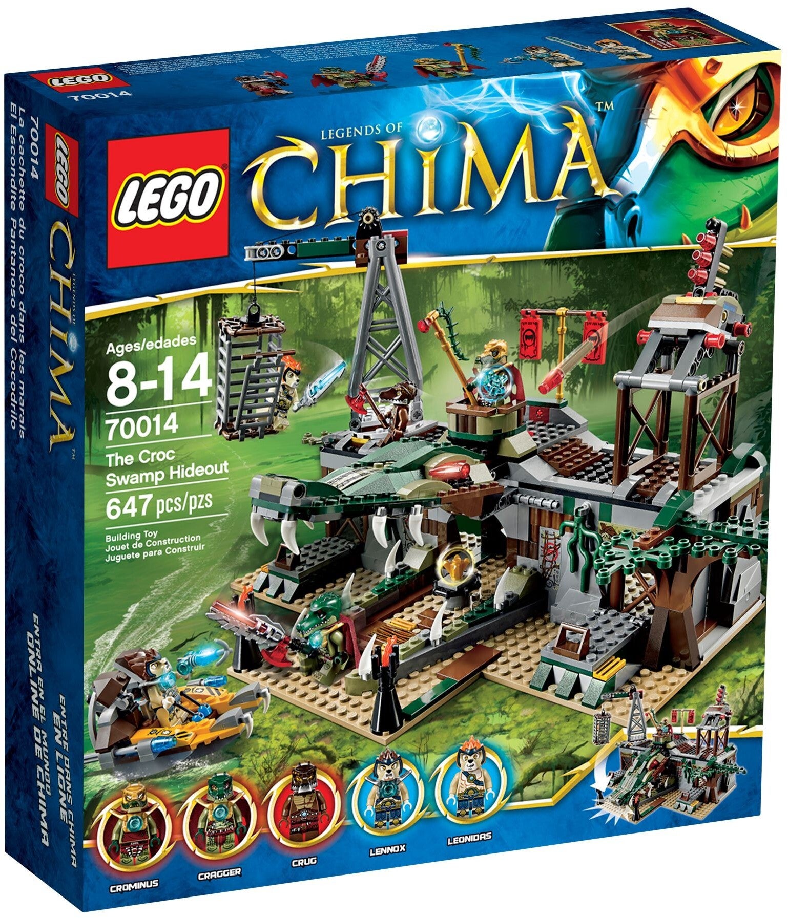 70014 Lego Chima The Croc Swamp Hideout | JOHN'S BOX OF BRICKS