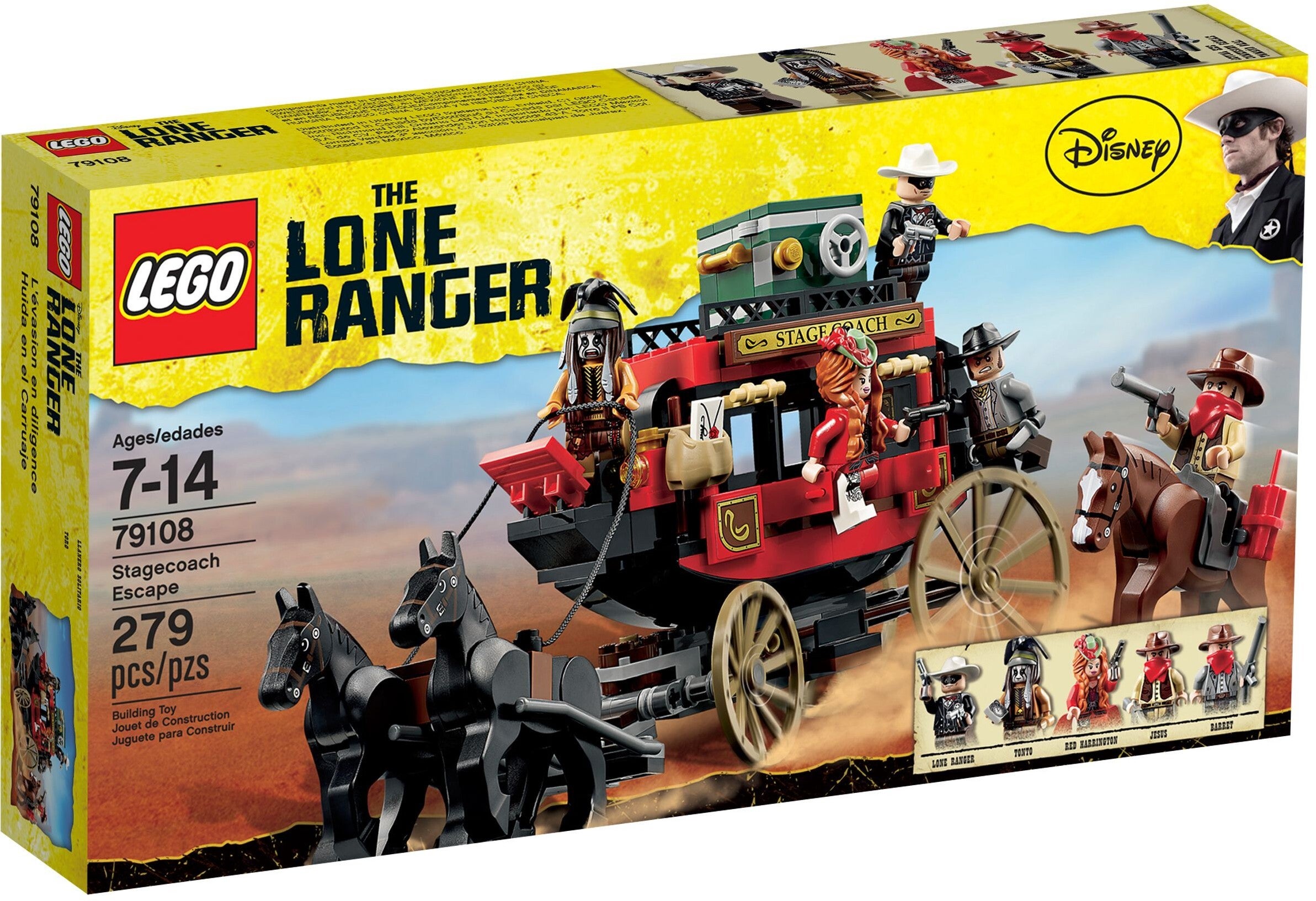 U 79108 Used Lego lone Ranger JOHN S BOX OF BRICKS