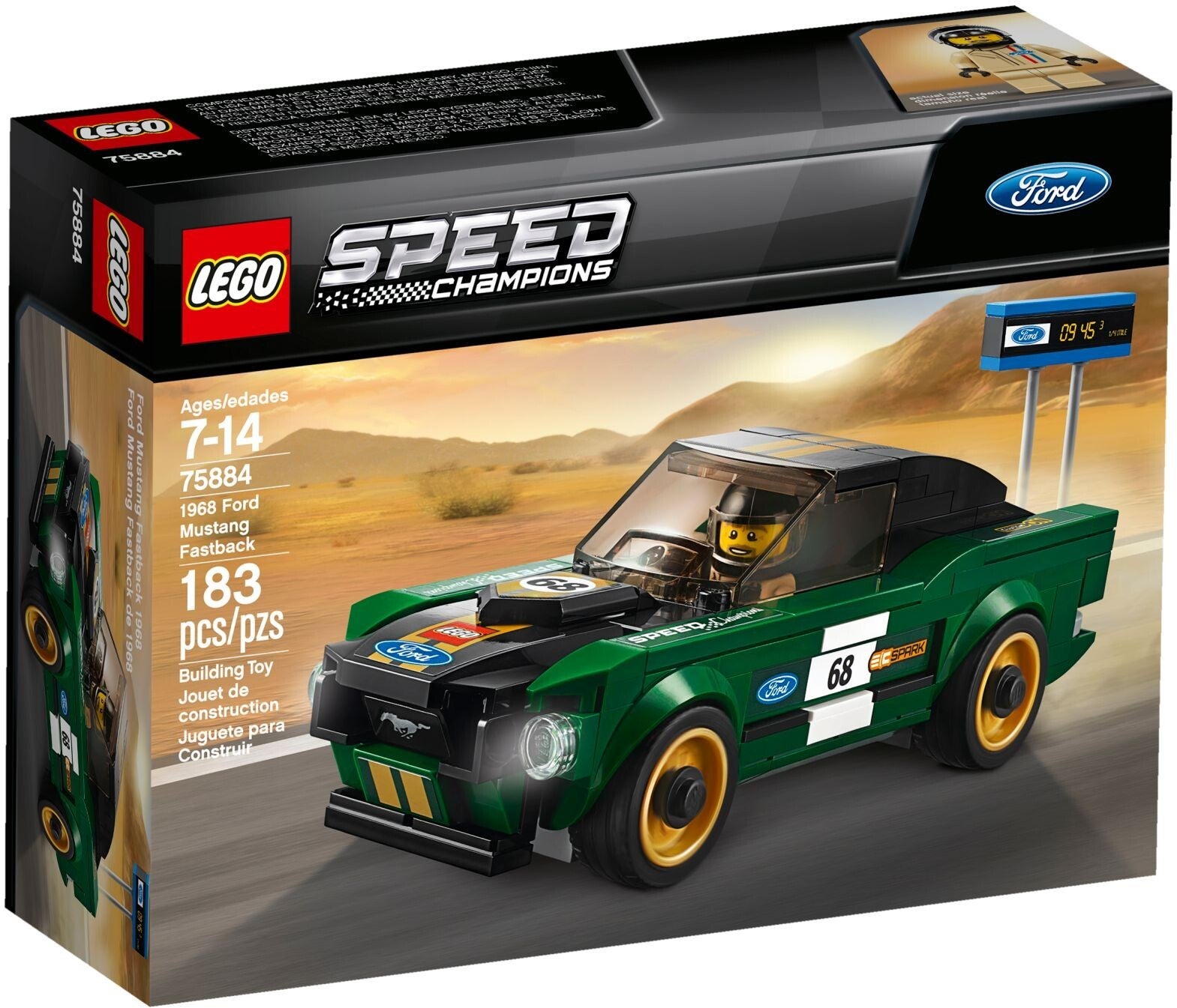 75884 Lego Speed Champions 1968 Ford Mustang Fastback | JOHN'S BOX OF ...